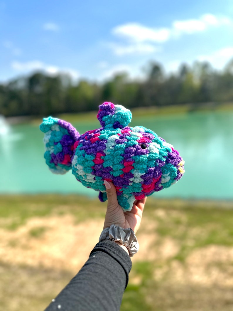 Rainbow Fish Plush - Etsy
