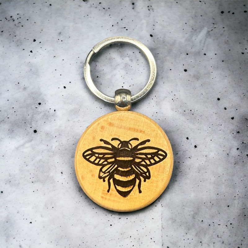 Bumble Bee Keychain - Etsy