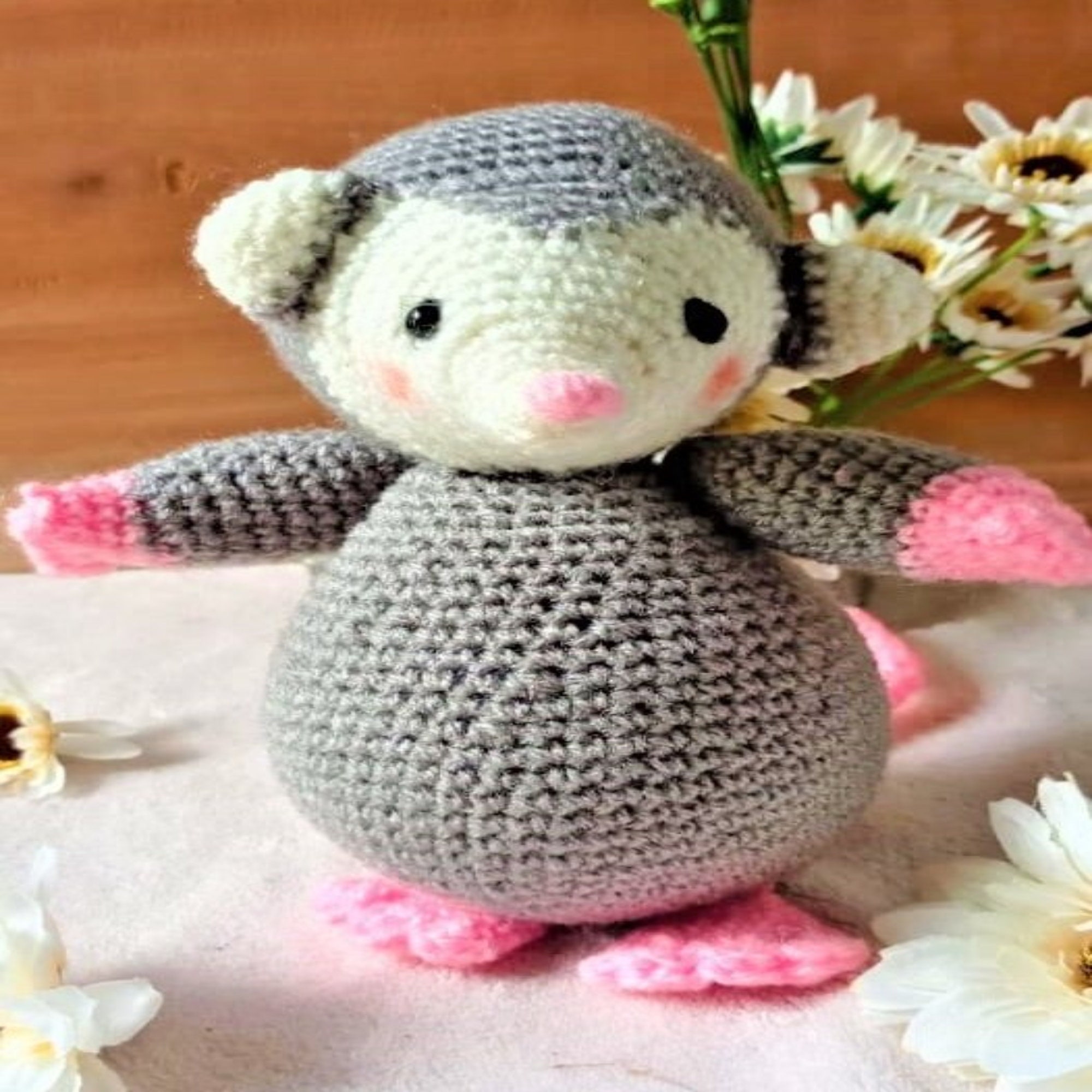 Possum Crochet PDF PATTERN english, Possum Amigurumi, PDF Pattern Only ...