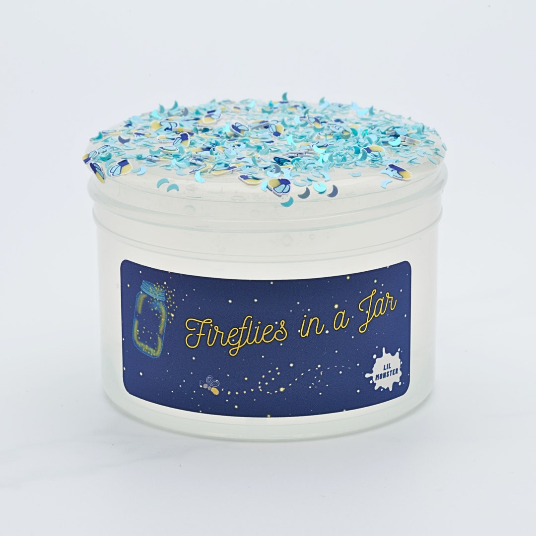 Fireflies in a Jar Slime Clear Slime Transparent Slime - Etsy