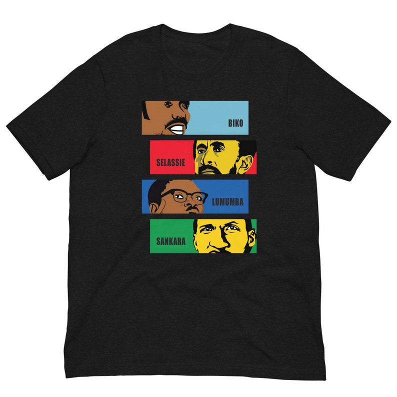 T-Shirt Design Leaders africains - Sankara, Lumumba, Selassie, Biko ...