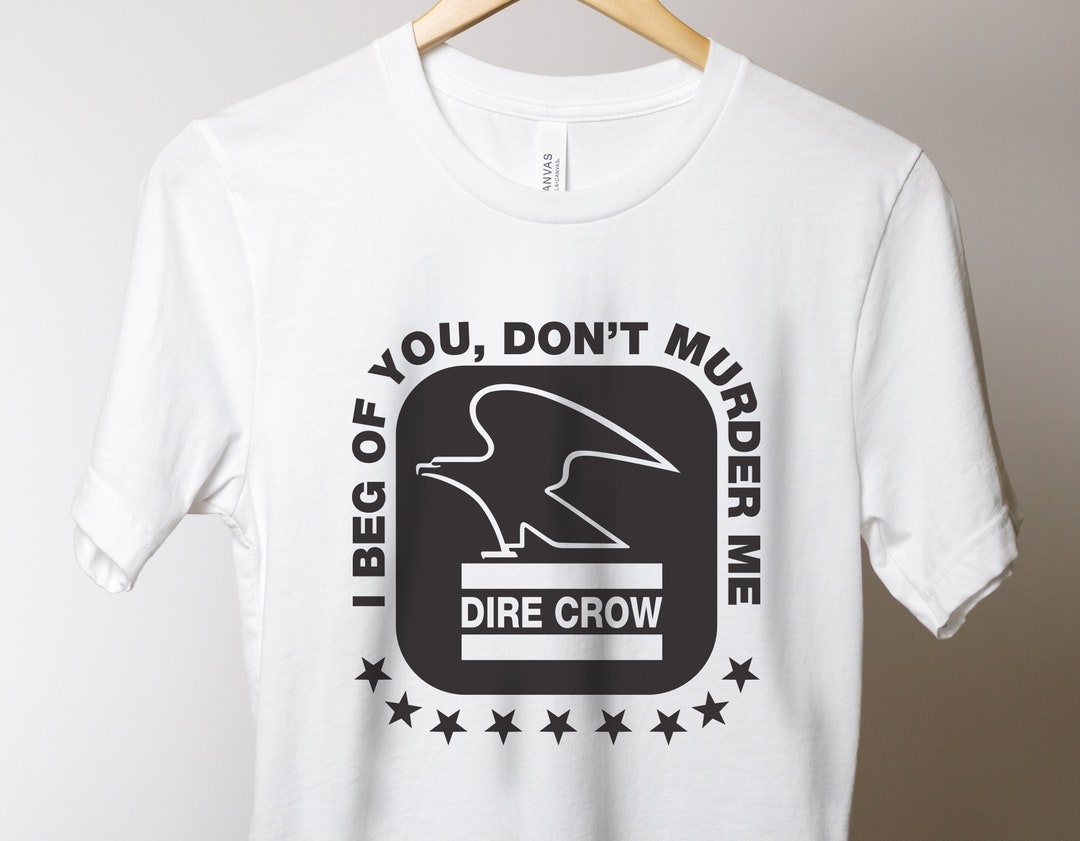Dire Crow Graphic Tee, Funny Bird Shirt - Etsy