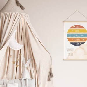 Daily Prayers Print, 5 Daily Salah Poster, Islamic Nursery Decor ...