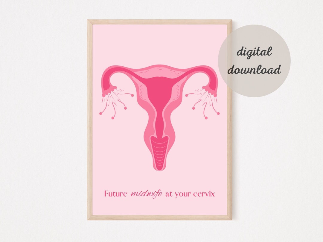 Future Midwife at Your Cervix Cute Medical Printable Pretty - Etsy