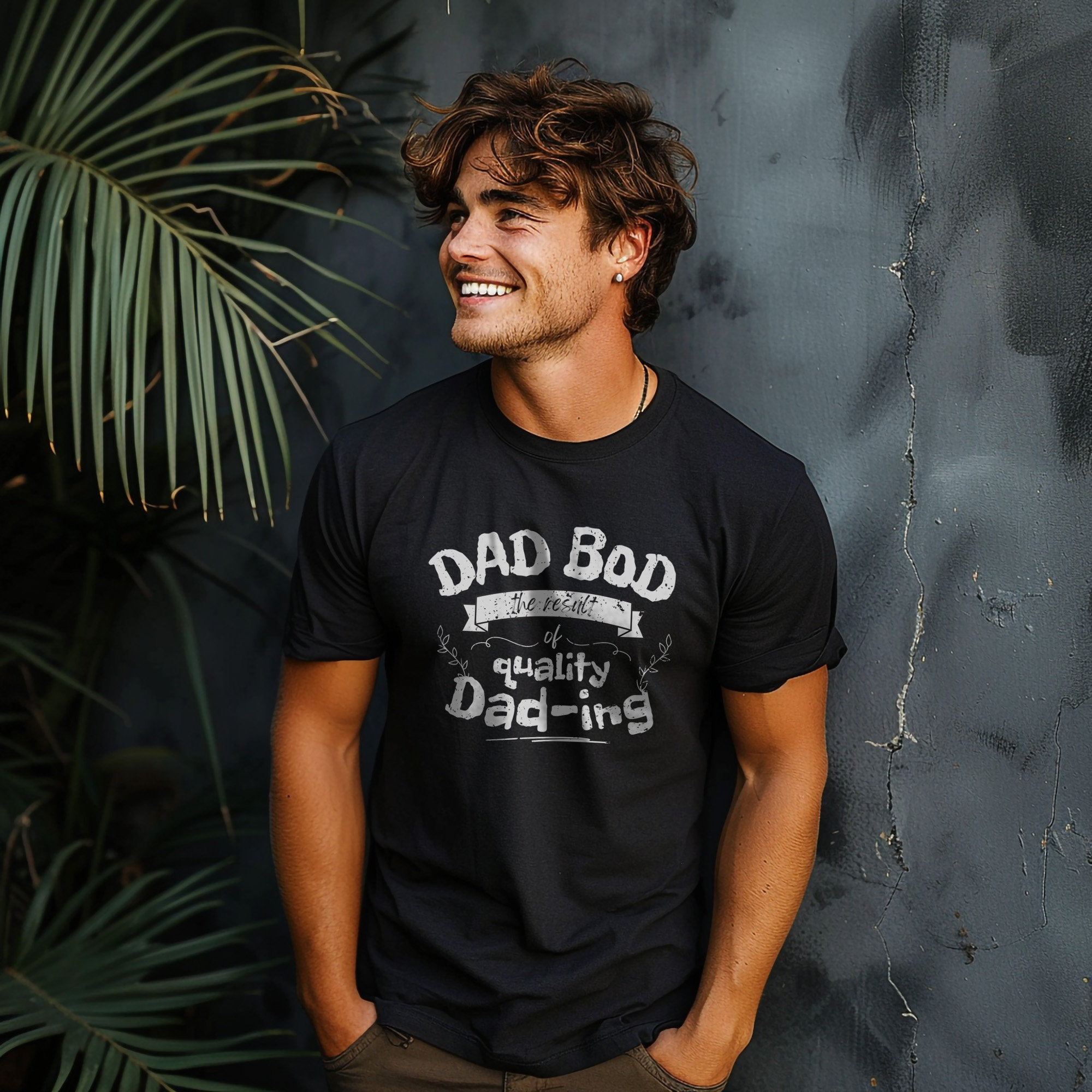 Dad Bod Quality Dading Funny Dad Jokes Tshirt, Hilarious Father Pun Tee ...