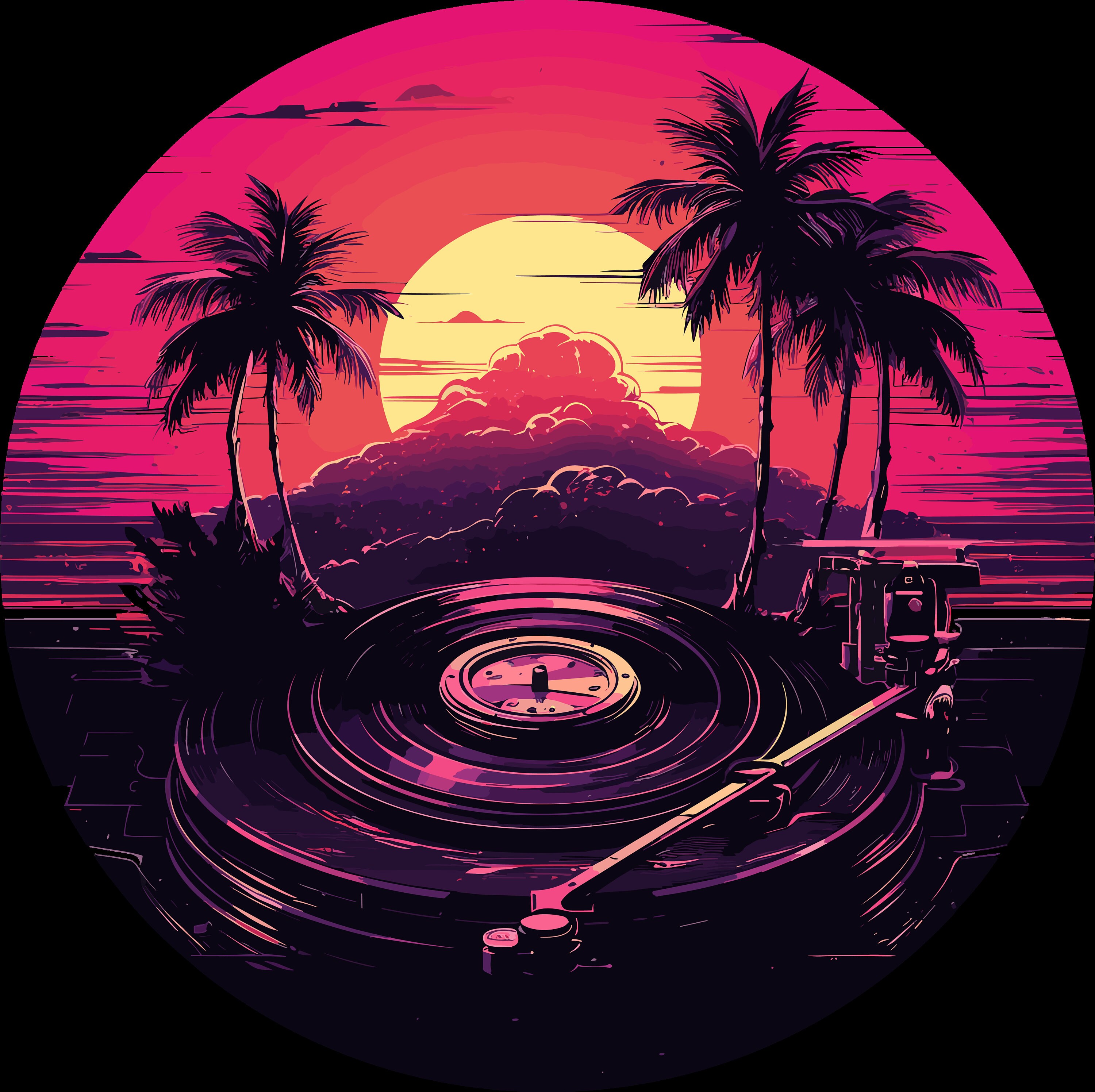Vinyl in the 80s Synthwave Eighties Style Men's Classic Tee Shirt ...