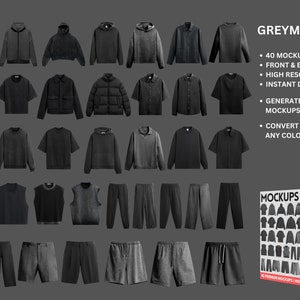 40 Mockups Pack Greymockup - Etsy