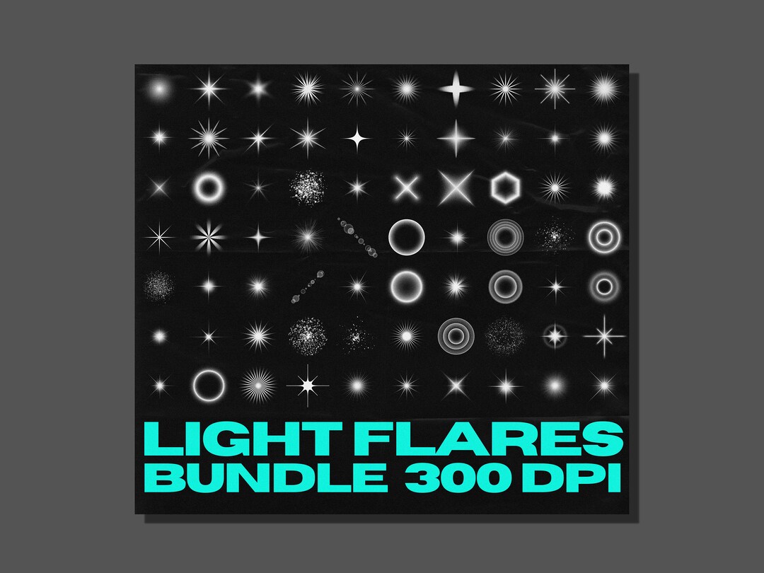 70 Light Flares Bundle, Lens Flares, Shining Light, Star Shine, PNG ...
