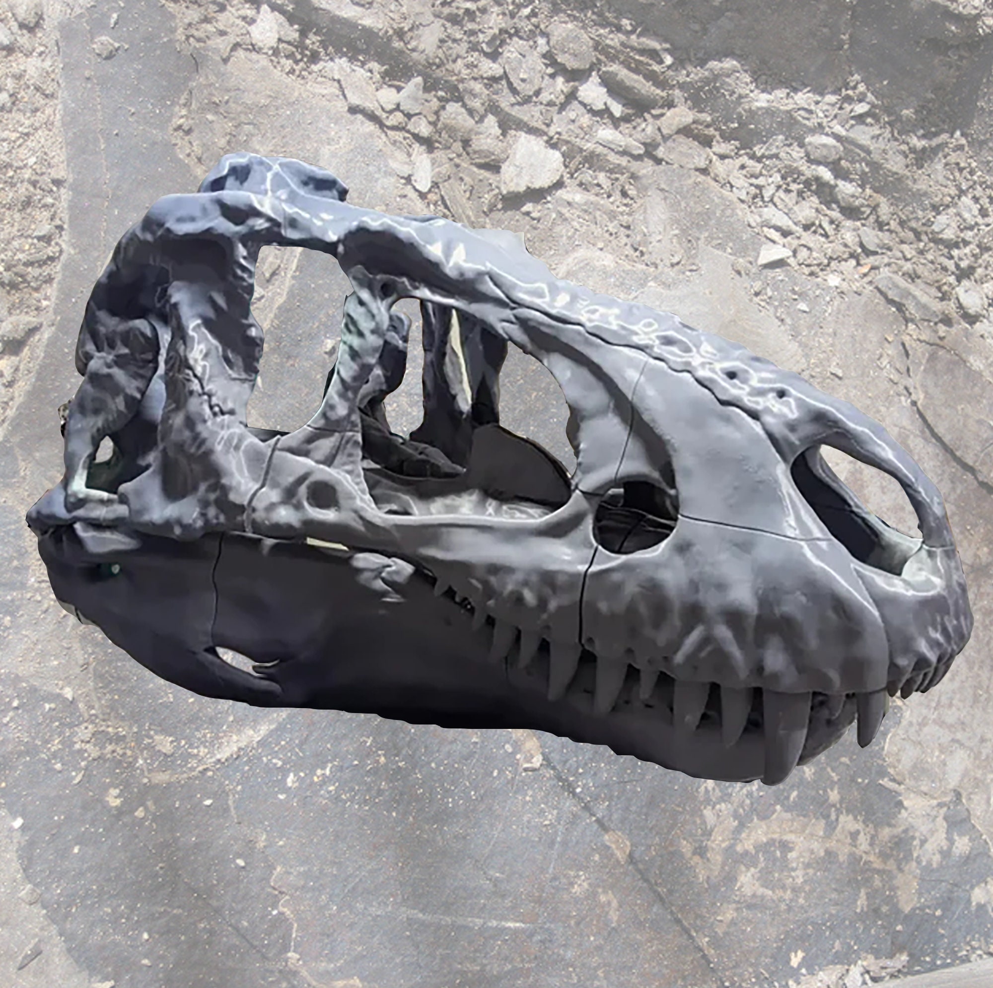 Life Scale 3D Printed T-rex Skull, Over 5ft Long, Extremely Unique ...