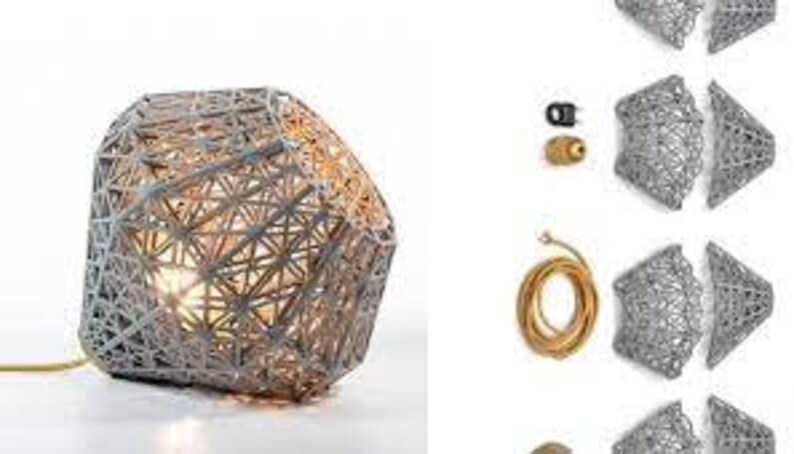 City of Light - A 3D Printed Geometric Lamp - A Modern, Minimalist Icon ...