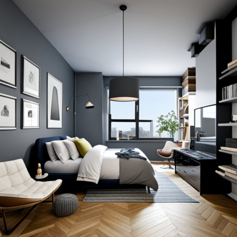 Dorm Room Inspo Girl/boy Bedroom Kitchen Dorm drawing Room 3D Designs ...