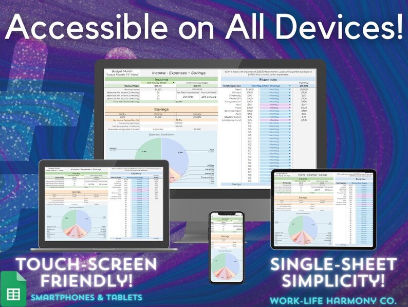 Budget Planner Google Sheets 2024 - Simple Monthly Budget Planner ...