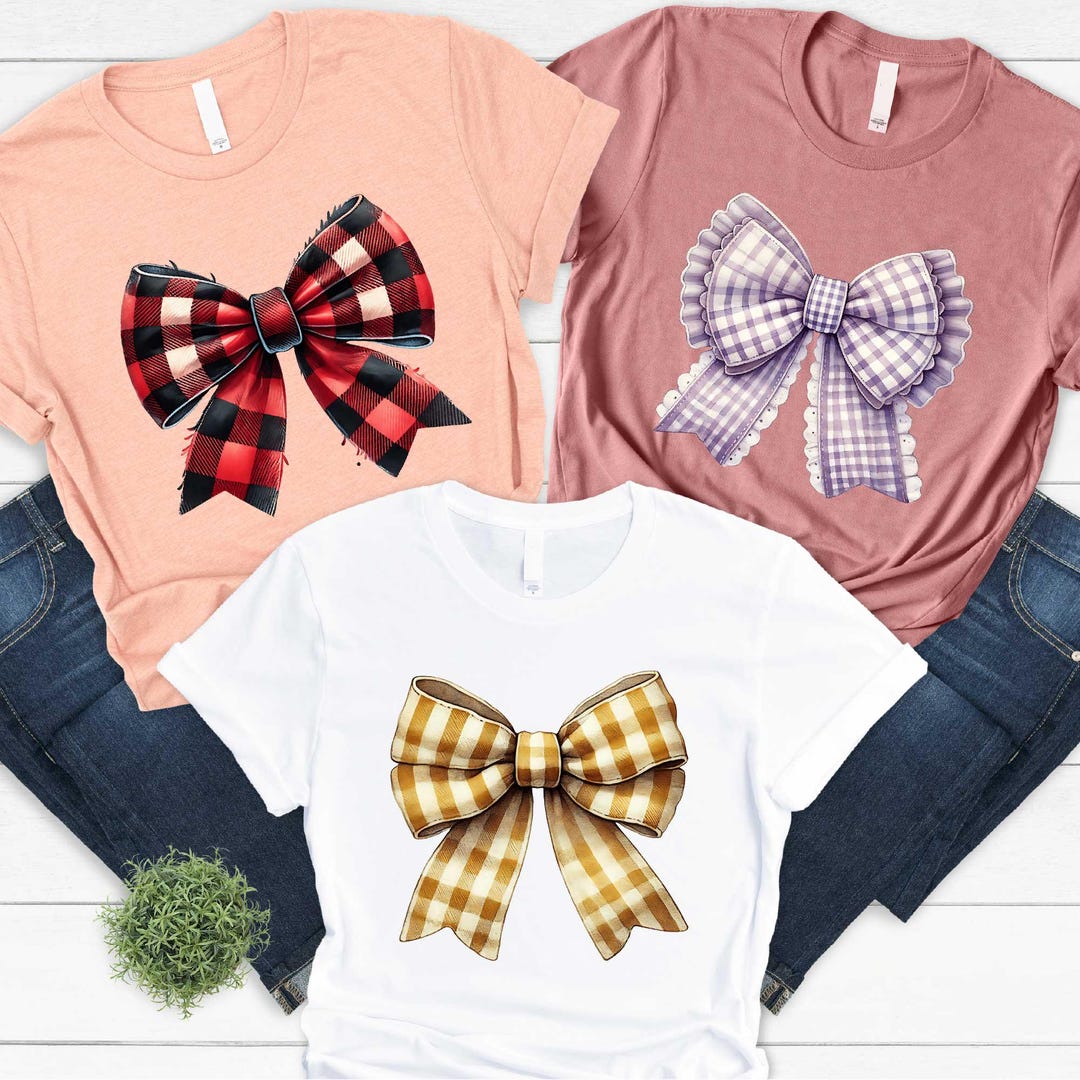 Coquette Bow Shirt, Girly Bow Shirt, Stylish Bow Sweatshirt, Dreamy Bow ...