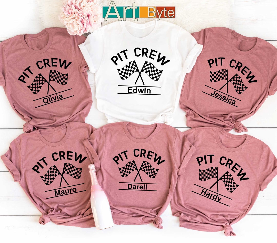 Pit Crew Custom Shirt, Custom Family Shirt, Birthday Gift Shirt, Mom ...