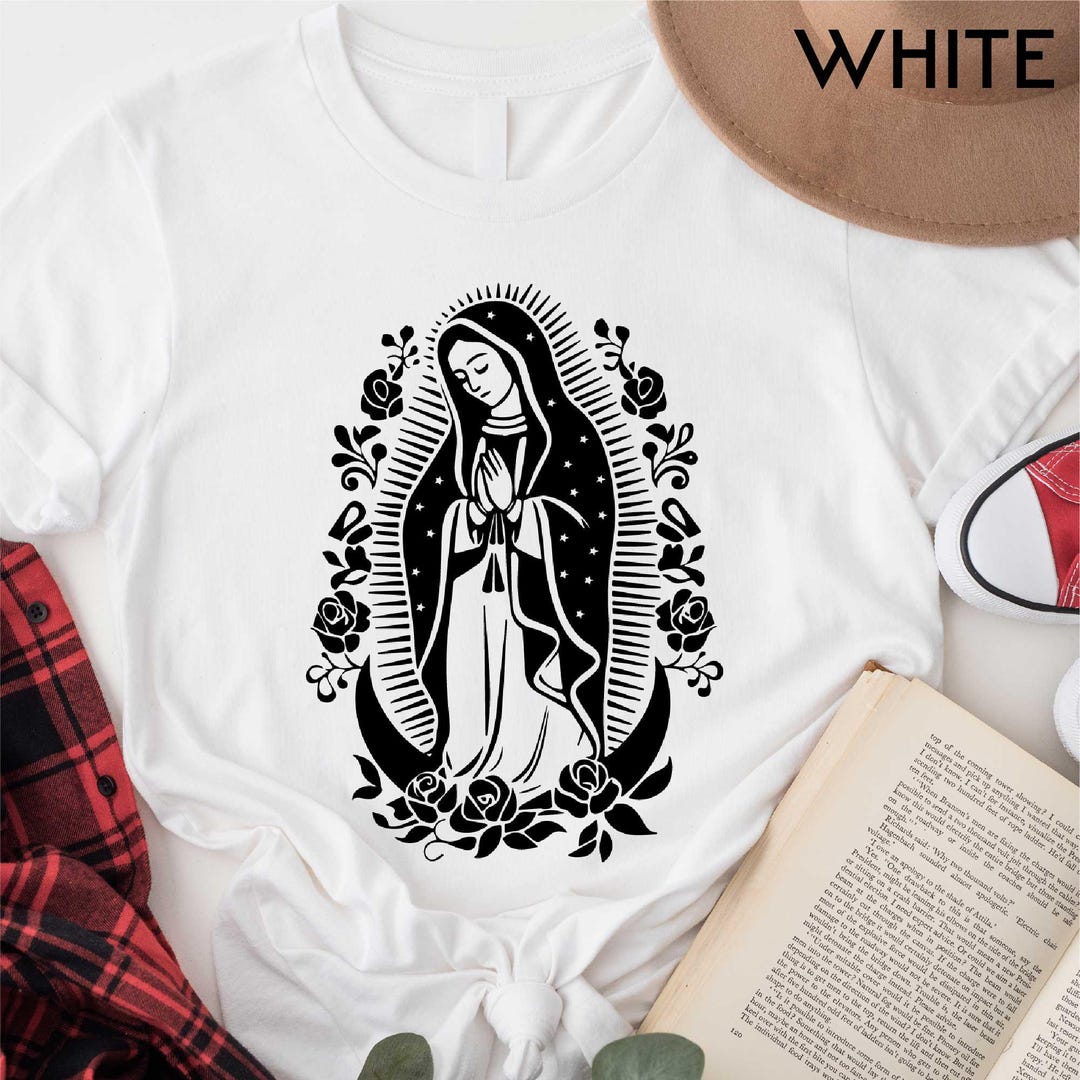 Our Lady of Guadalupe Shirt, Mama Mary Shirts, Guadalupe Sweatshirt ...