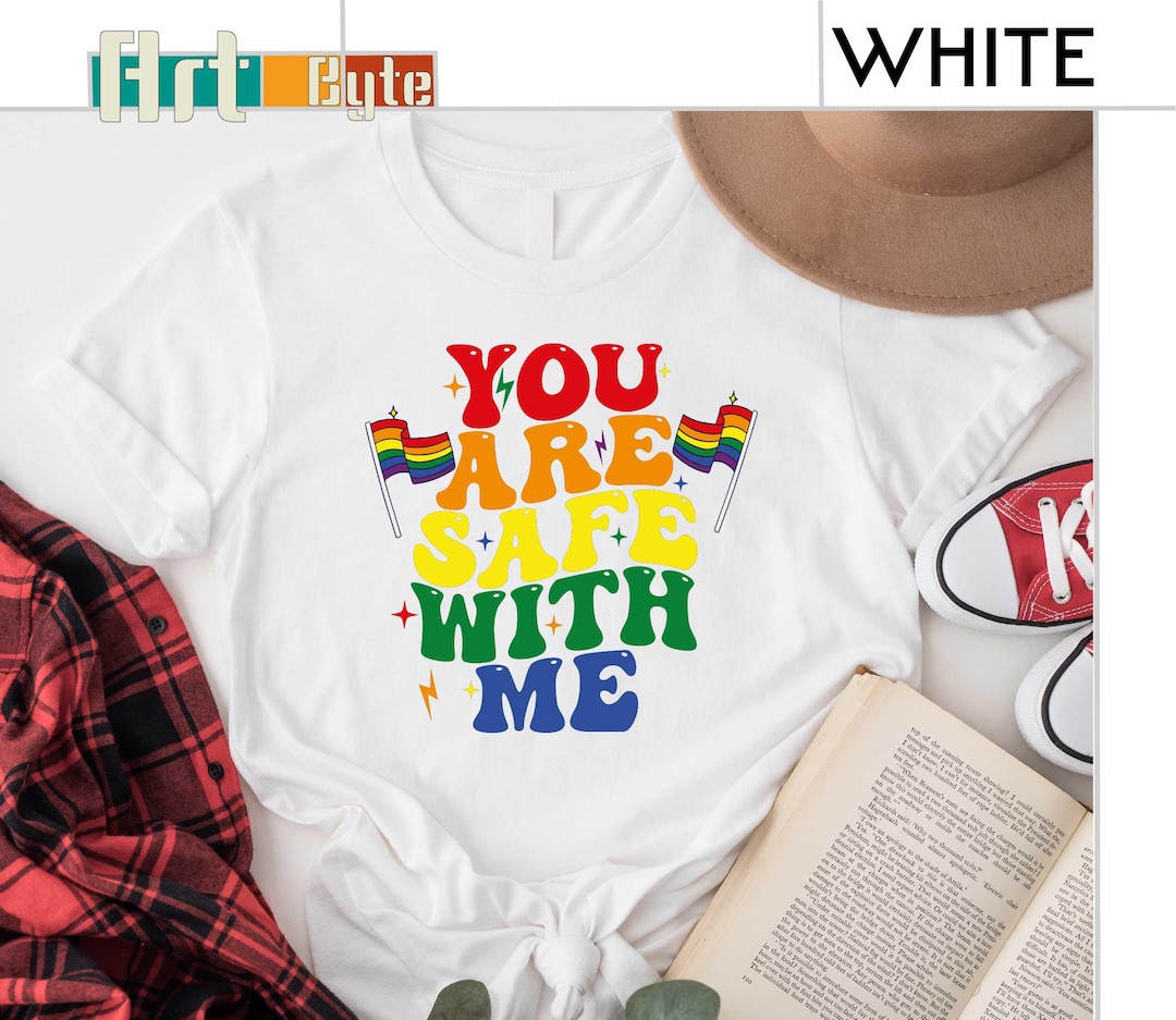 You Are Safe With Me Shirt, Pride Flag Shirt, LGBT Friendly Tee, LGBT ...