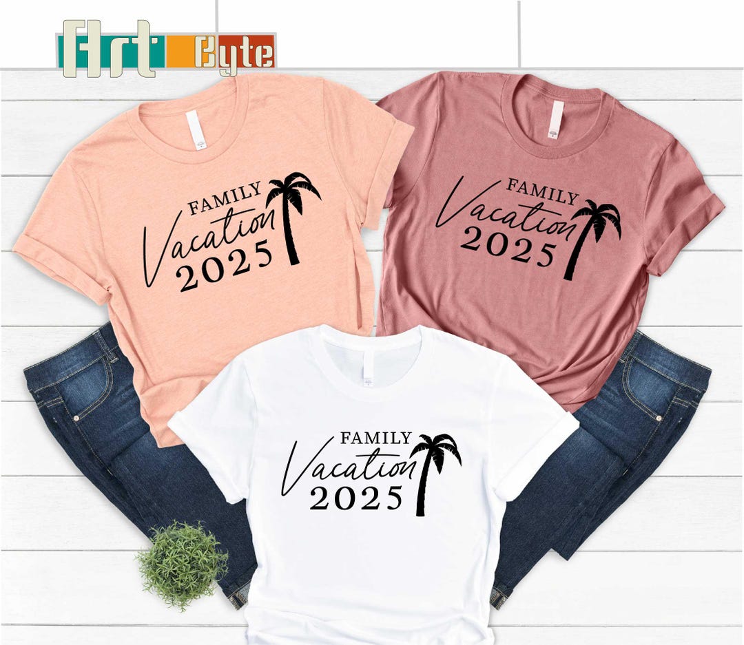 Family Vacation 2025 Shirt, Summer Shirt, Beach Shirt, Family Matching ...