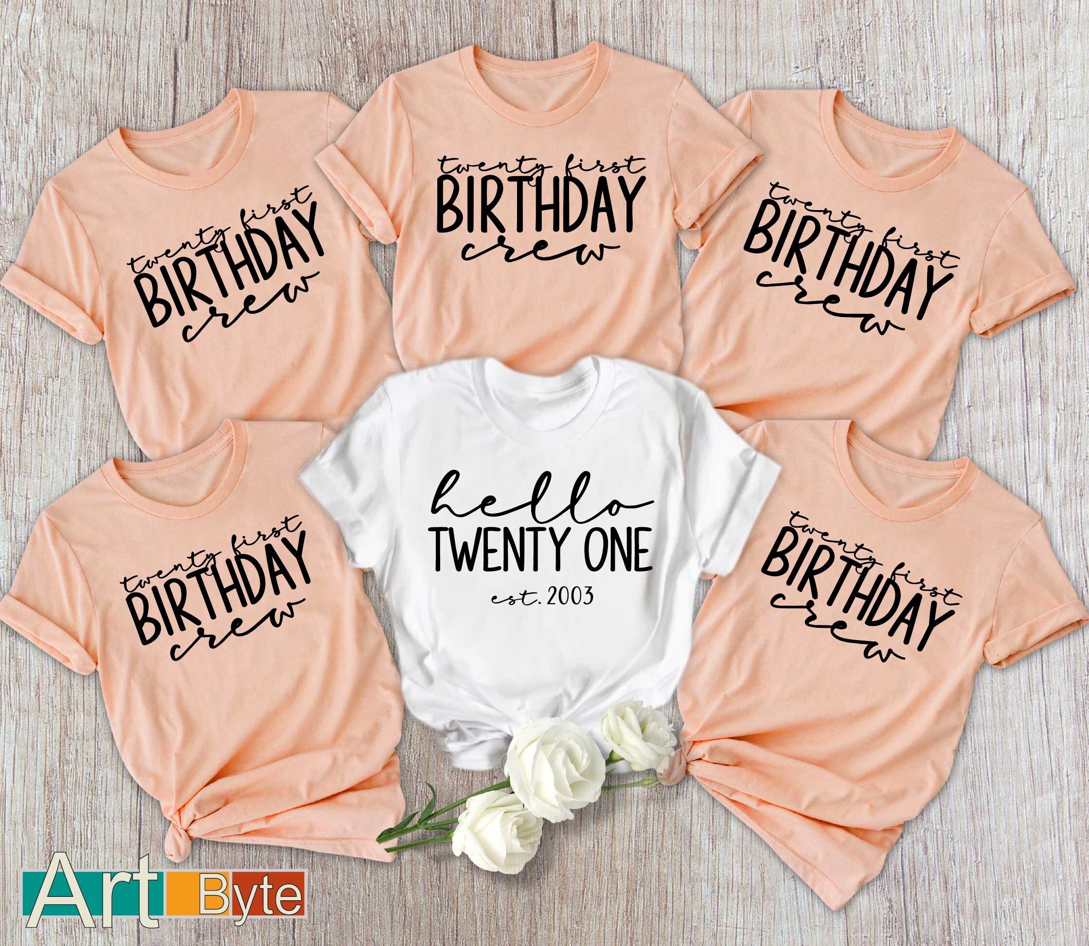 Hello Twenty One Est 2003 Shirt, 21st Birthday Shirt, 21 Birthday Gift ...