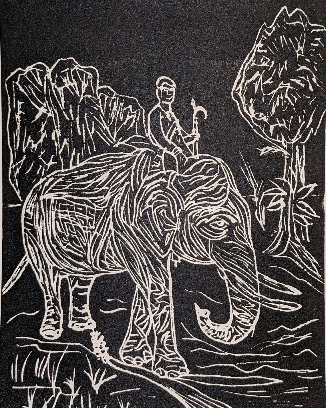 Elephant Blessings, Original Print - Etsy