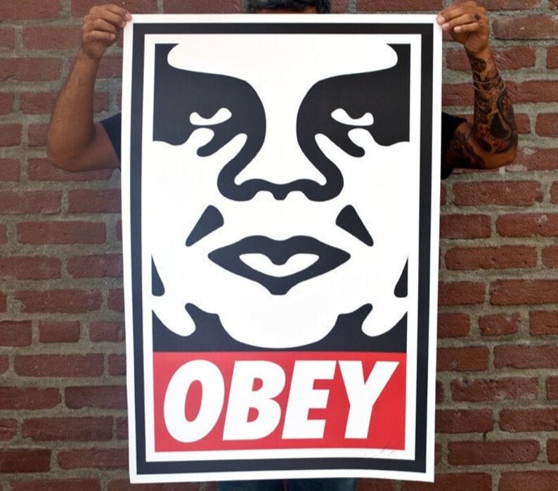 Obey Icon, Signed Offset Lithograph, Shepard Fairey - Etsy