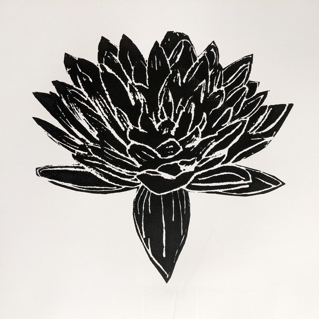 Lotus, Original Print - Etsy