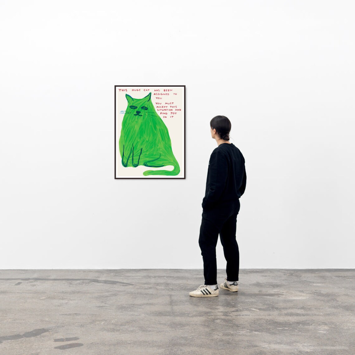 This Huge Cat, David Shrigley, Original Lithograph Art Poster - Etsy