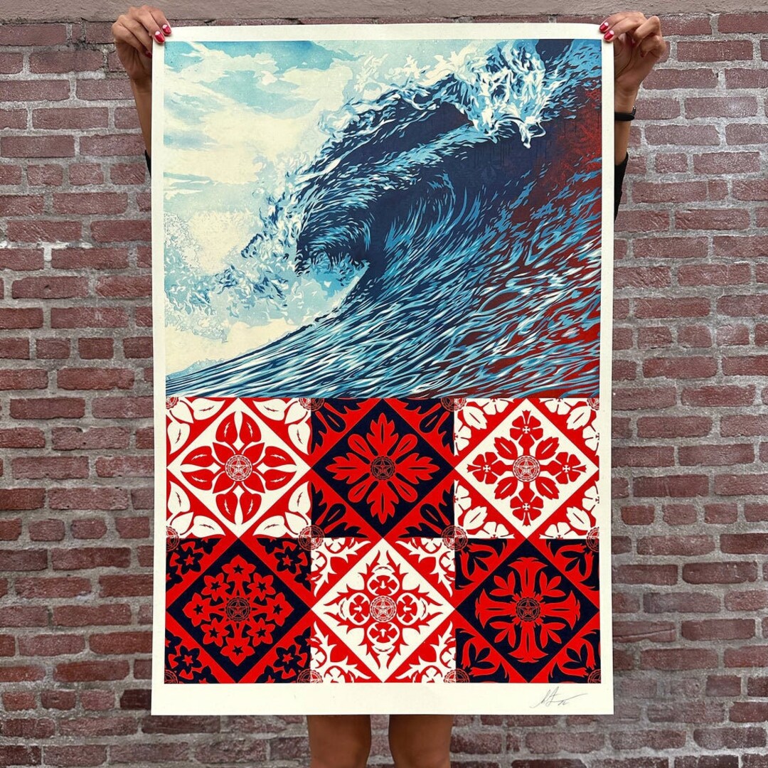 Shepard Fairey Poster (OBEY) - SIGNED - Wave of Distress - 2022 - Open ...