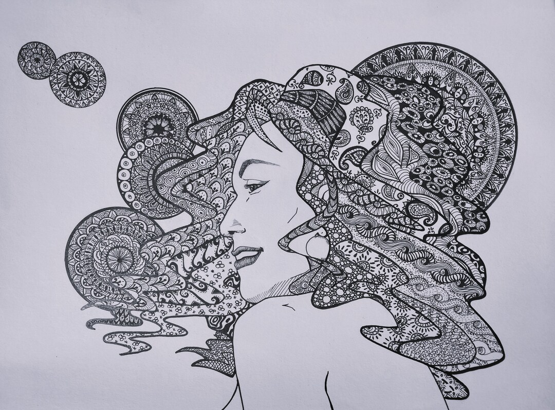 Custom Ink Portrait - Etsy