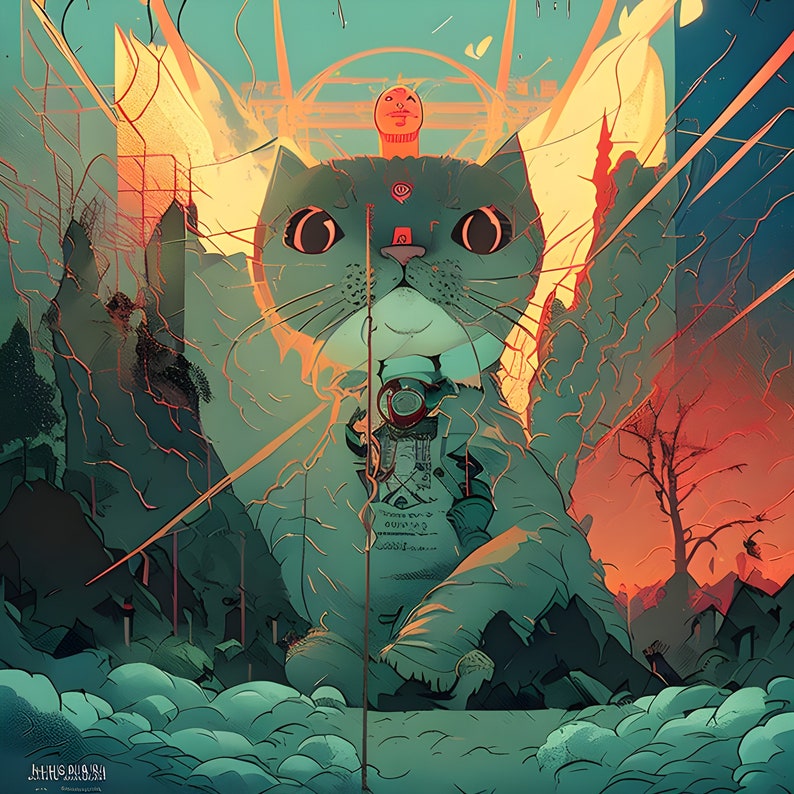 Kitty Overlord Says Meow! - Digital Download - Etsy