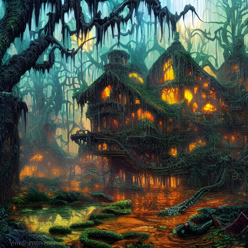 Welcome to Swamp Manor - Digital Download - Etsy