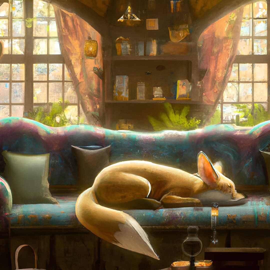 Sleepy Foxy - Digital Download - Etsy