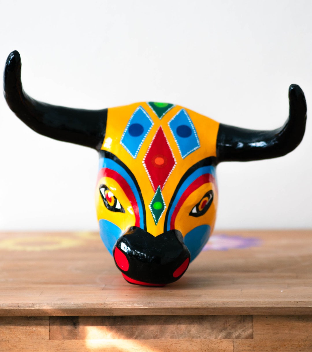 Torito bull Carnival Paper Mache Hat - Etsy