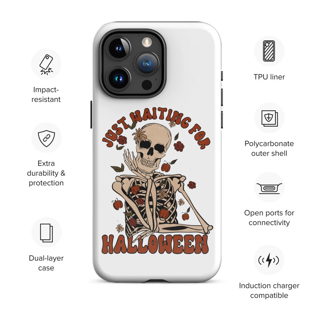SKELETON PHONE CASE, iPhone 15 Pro Case, Funny Skeleton Tough Durable ...