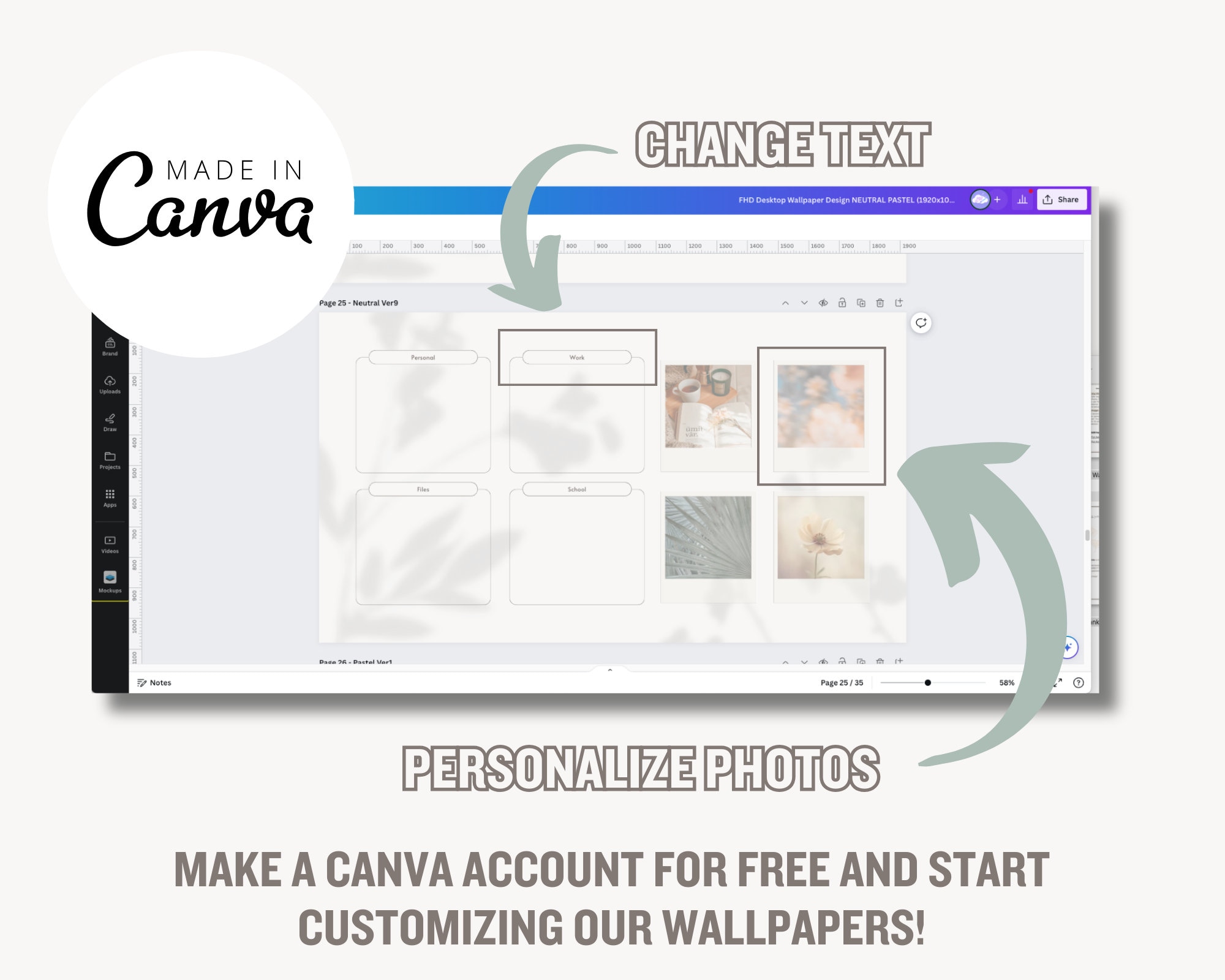 Pastel Mac Folder Icons & Wallpaper Bundle Minimalist - Etsy