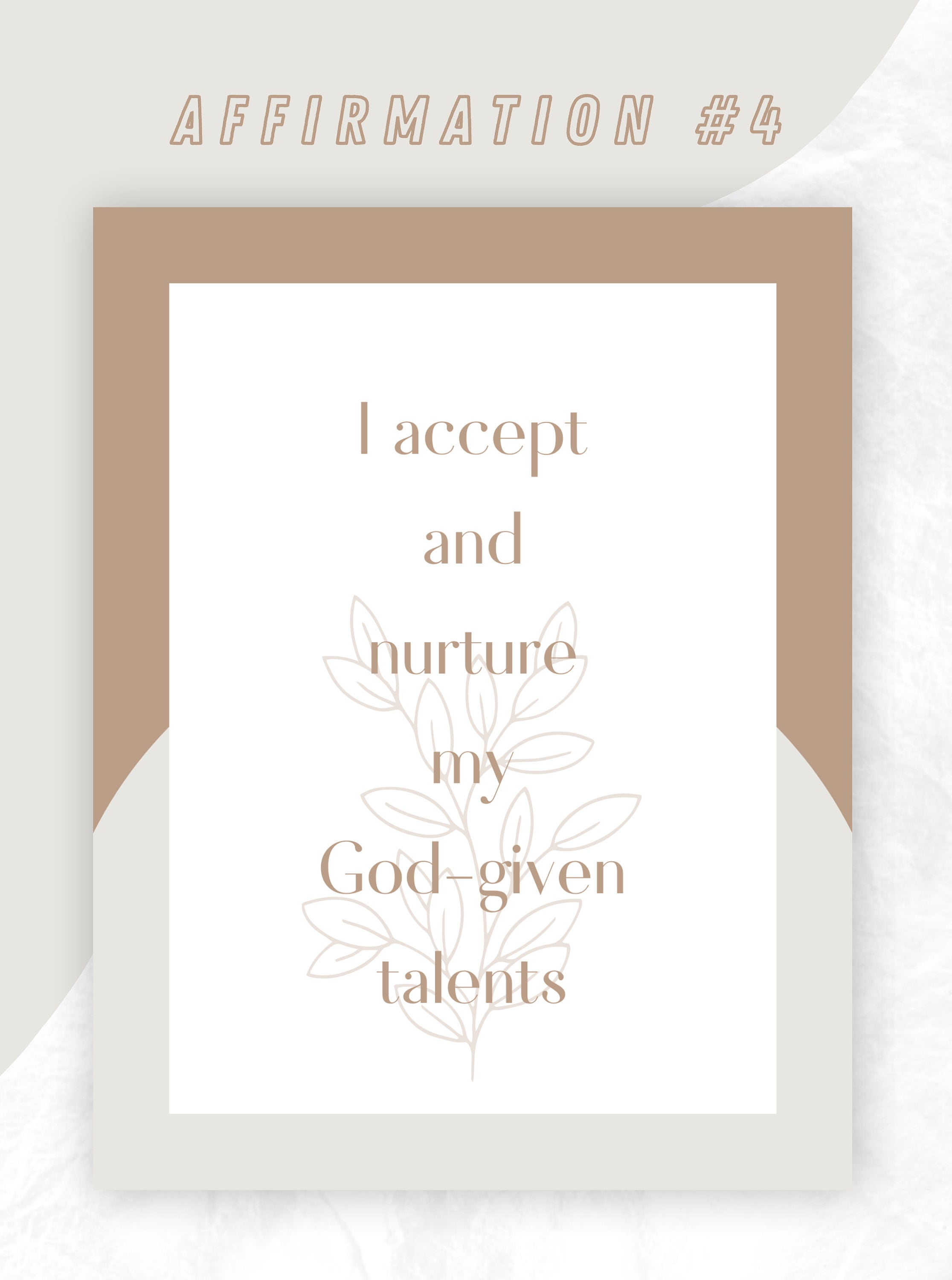Christian Affirmations for Women of Faith / 4 Printable Affirmations ...