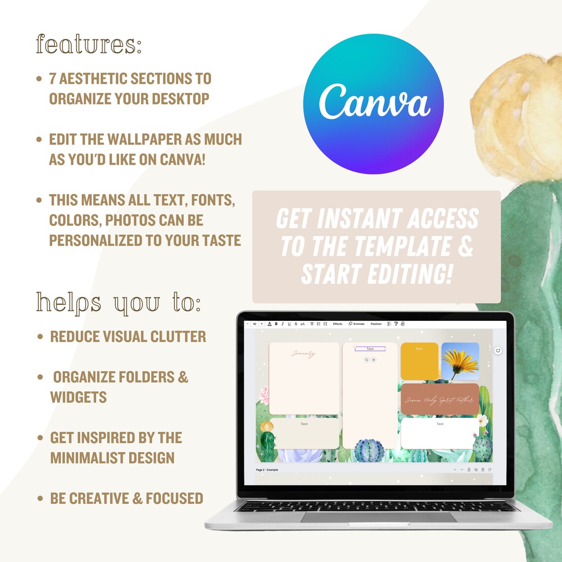 Desktop Wallpaper Organizer 2023 2024 Desktop Organizer Moodboard ...