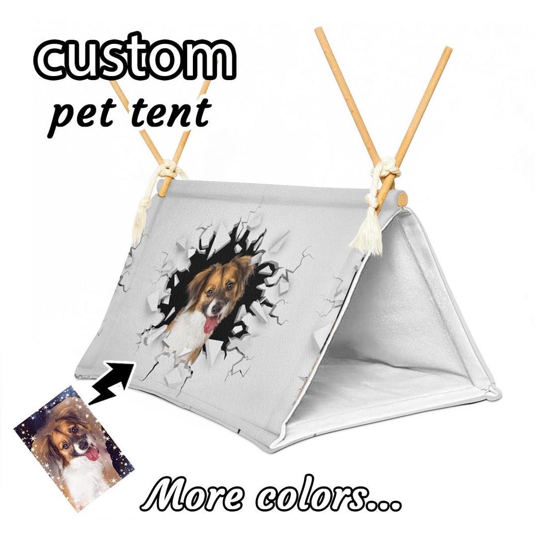 Pet Tent, Dog Bed, Pet Teepee House, Puppy Tent One Sizes Eco Felt Tent ...