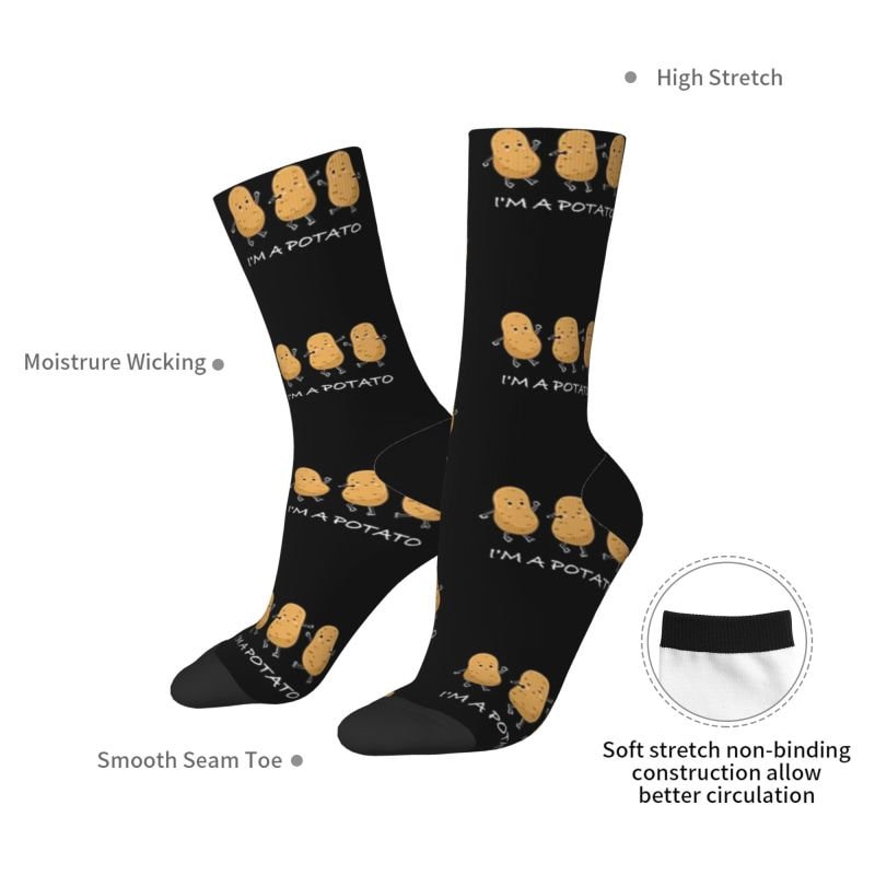 Cute Potato Custom Face Socks With Picture,personalized Socks With ...