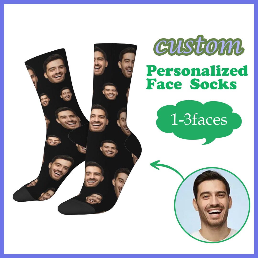 Custom Face Socks With Picture,personalized Socks With Photo,picture ...