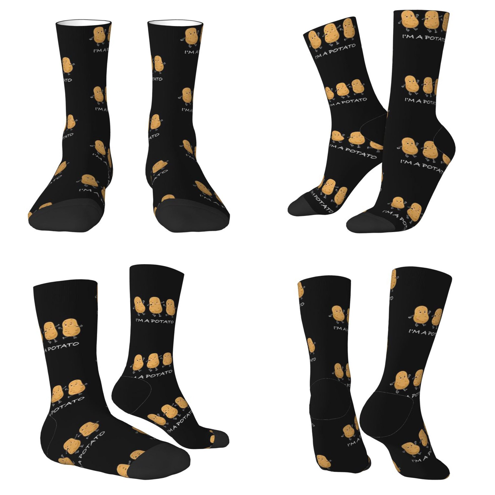 Cute Potato Custom Face Socks With Picture,personalized Socks With ...