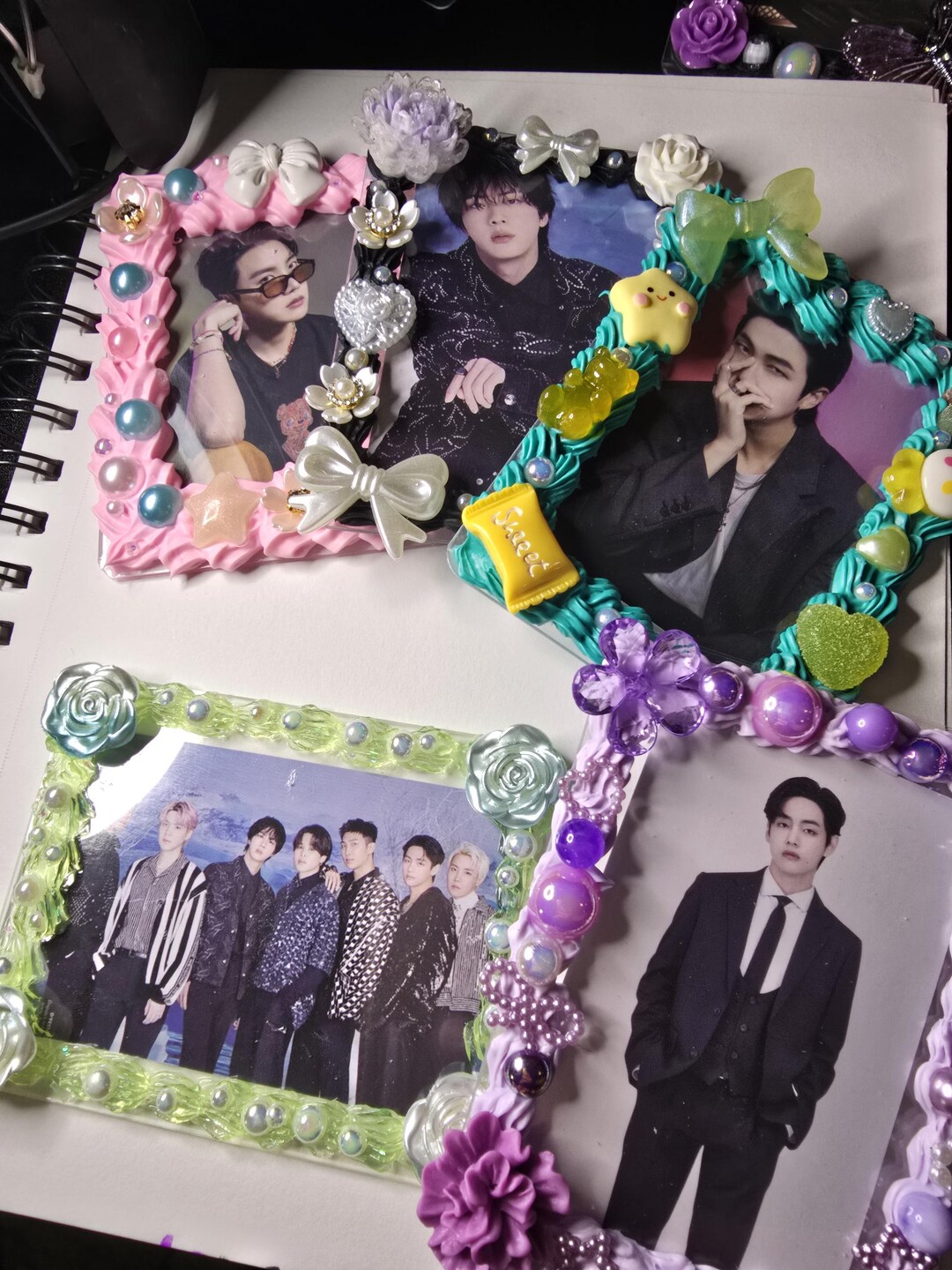 K-pop Decoden BTS Photo Cards - Etsy