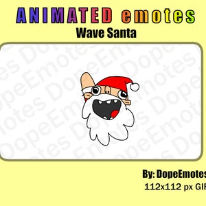 Animated Emotes Santa Wave Twitch / Discord / Meme / Youtube ...