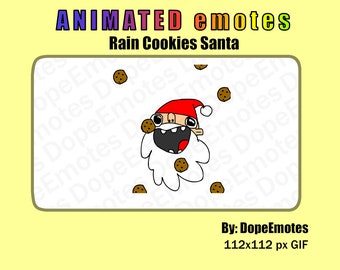 Animated Emotes Santa Cookie Chomp Twitch / Discord / Meme / Youtube ...