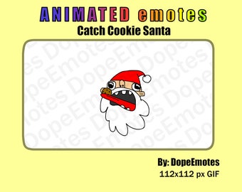 Animated Emotes Santa Cookie Chomp Twitch / Discord / Meme / Youtube ...