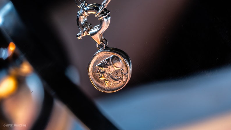 Ancient Pegasus Coin Theme Silver Necklace - Etsy