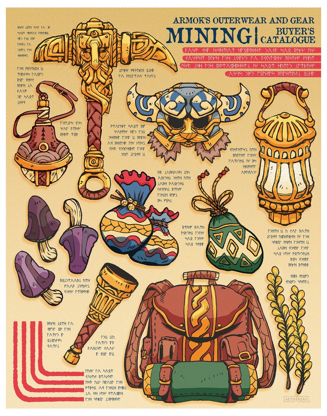 Mining Gear Buyer's Catalogue Dwarf Fortress Poster - Etsy
