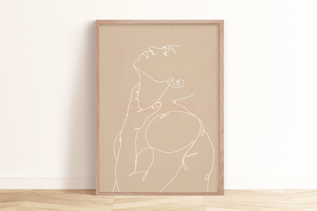 Abstract Male Wall Art Man Body Art Print Minimalist Wall - Etsy