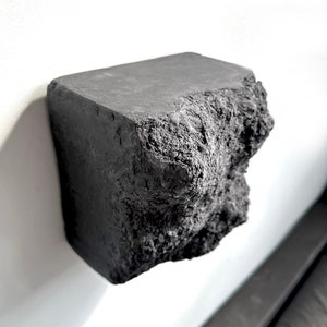 Plaster Wall Art, Relief Wall Decor, Handmade. BROX Black - Etsy