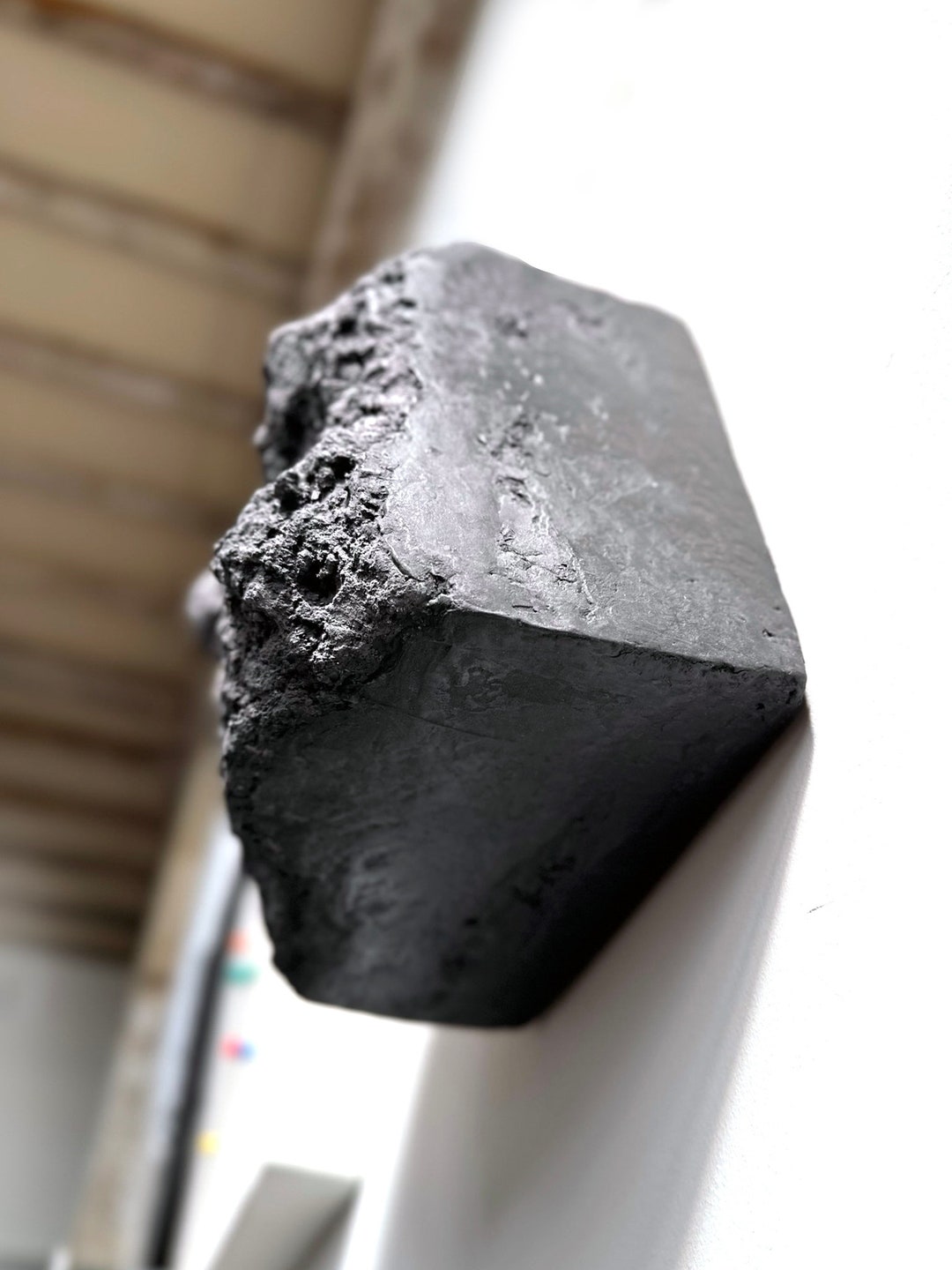 Plaster Wall Art, Relief Wall Decor, Handmade. " BROX " Black - Etsy