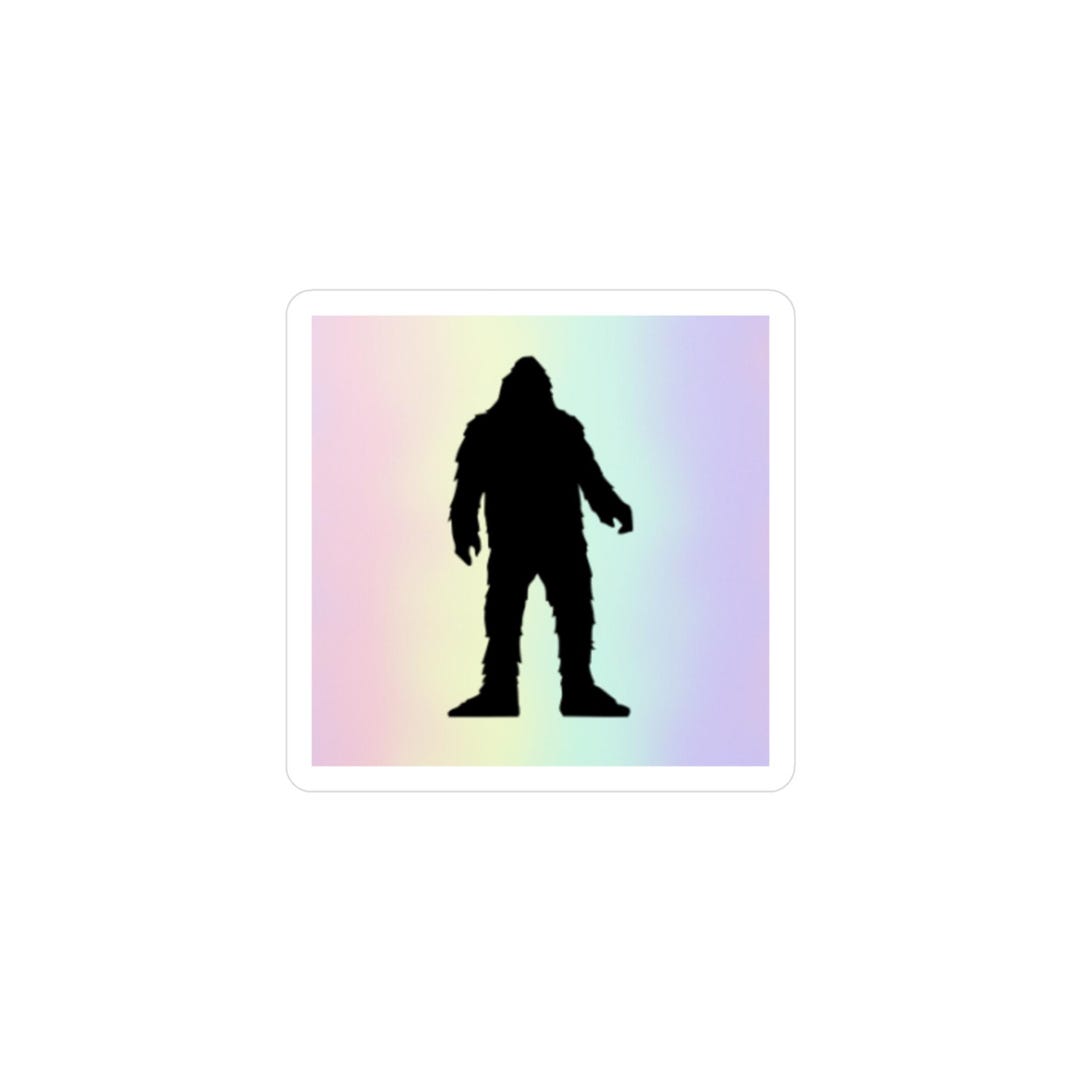 Sasquatch Decal, Rainbow Yeti Sticker, Groovy Bigfoot Vinyl, Cool ...